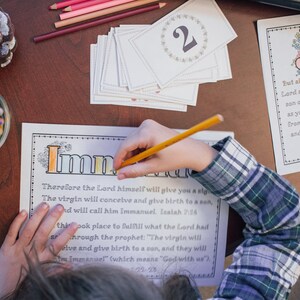 Printable Advent Coloring Pages (DIGITAL DOWNLOAD), Names of Jesus ...