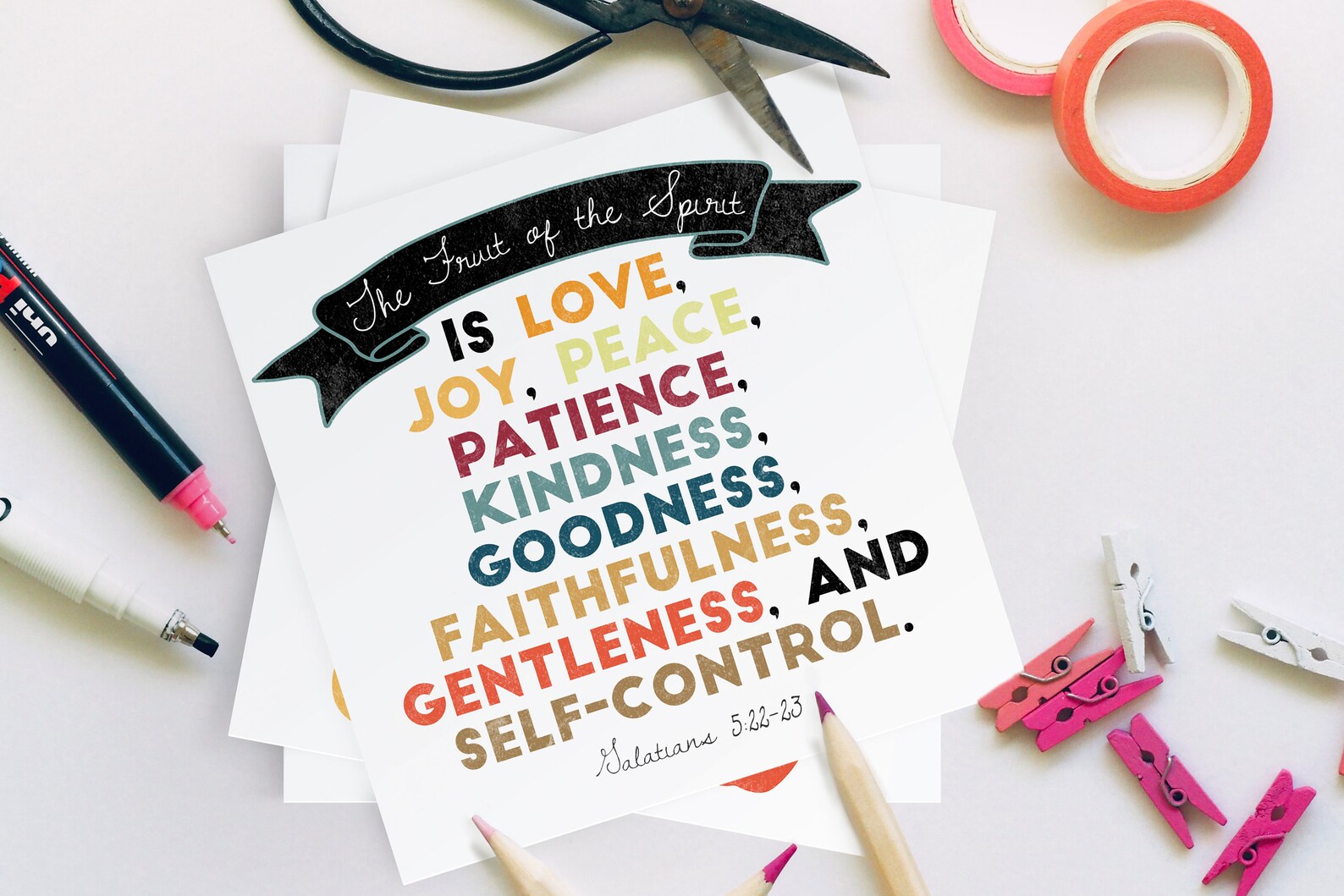 Fruit of the Spirit Scripture Memory Cards DIGITAL DOWNLOAD - Etsy