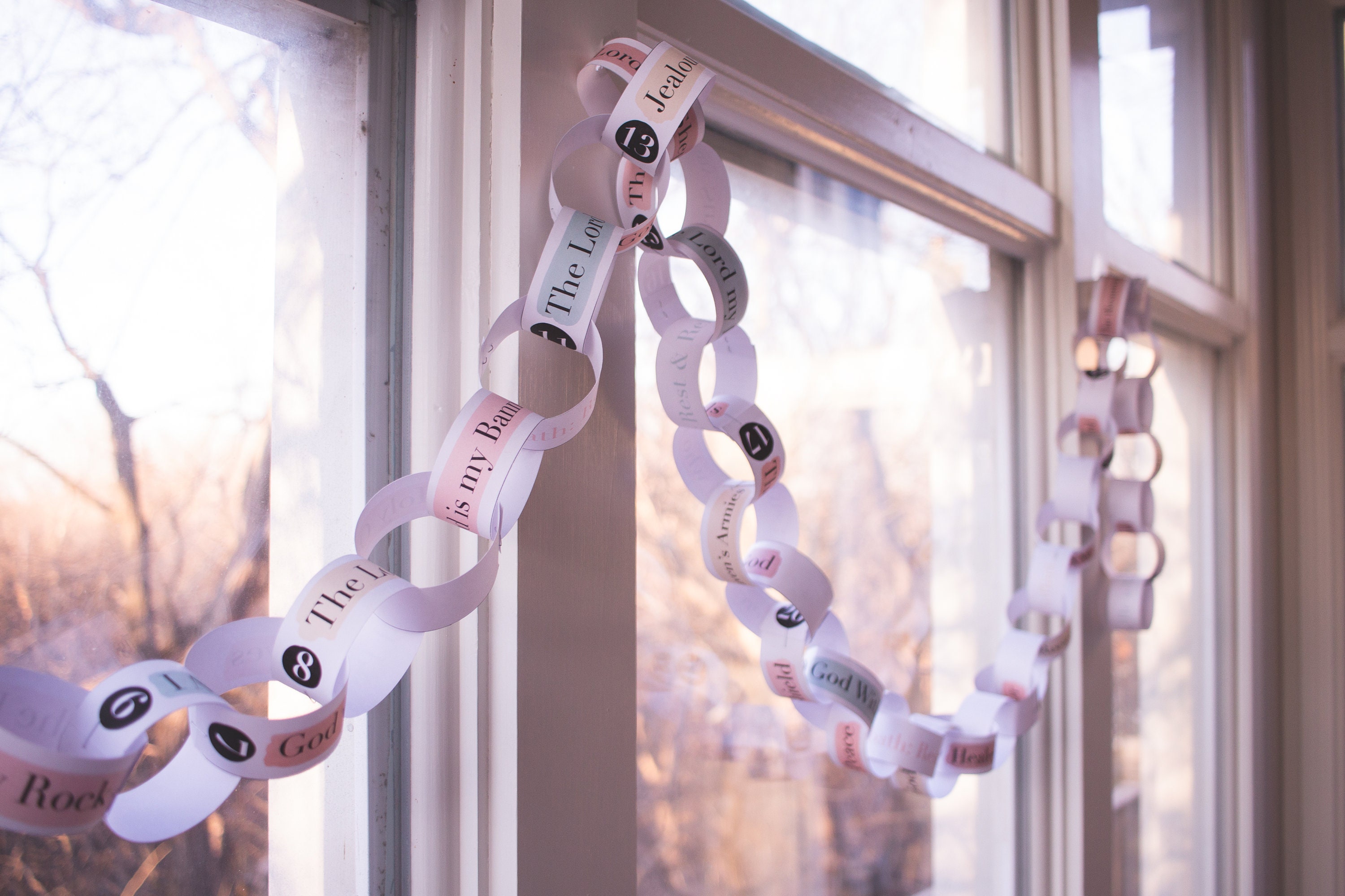 Lent Paper Chain & Devotional Card Set (DIGITAL DOWNLOAD), Printable ...