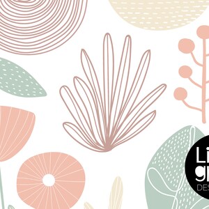 Pastel Scandi Botanical Vertical Print | Digital Download | Printable ...