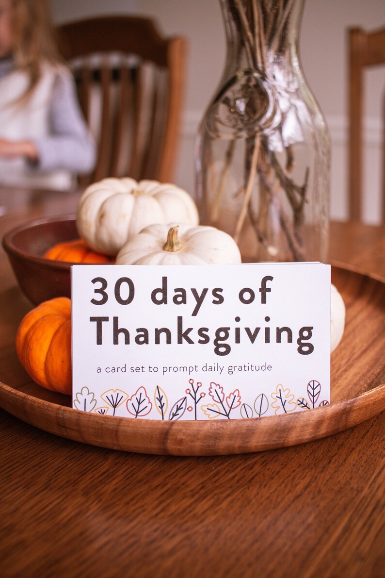 30 Days of Thanksgiving Printable Card Set: Full Bible Verse - Etsy