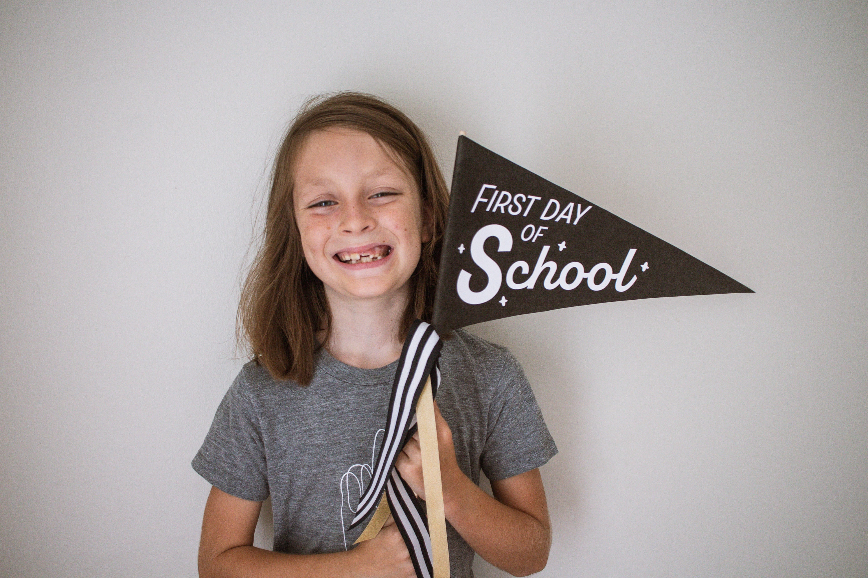 4th Grade—first and Last Day of School Printable Flag (DIGITAL DOWNLOAD ...