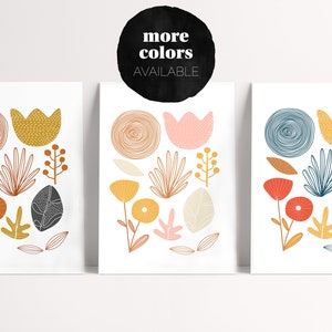 Pastel Scandi Botanical Vertical Print | Digital Download | Printable ...