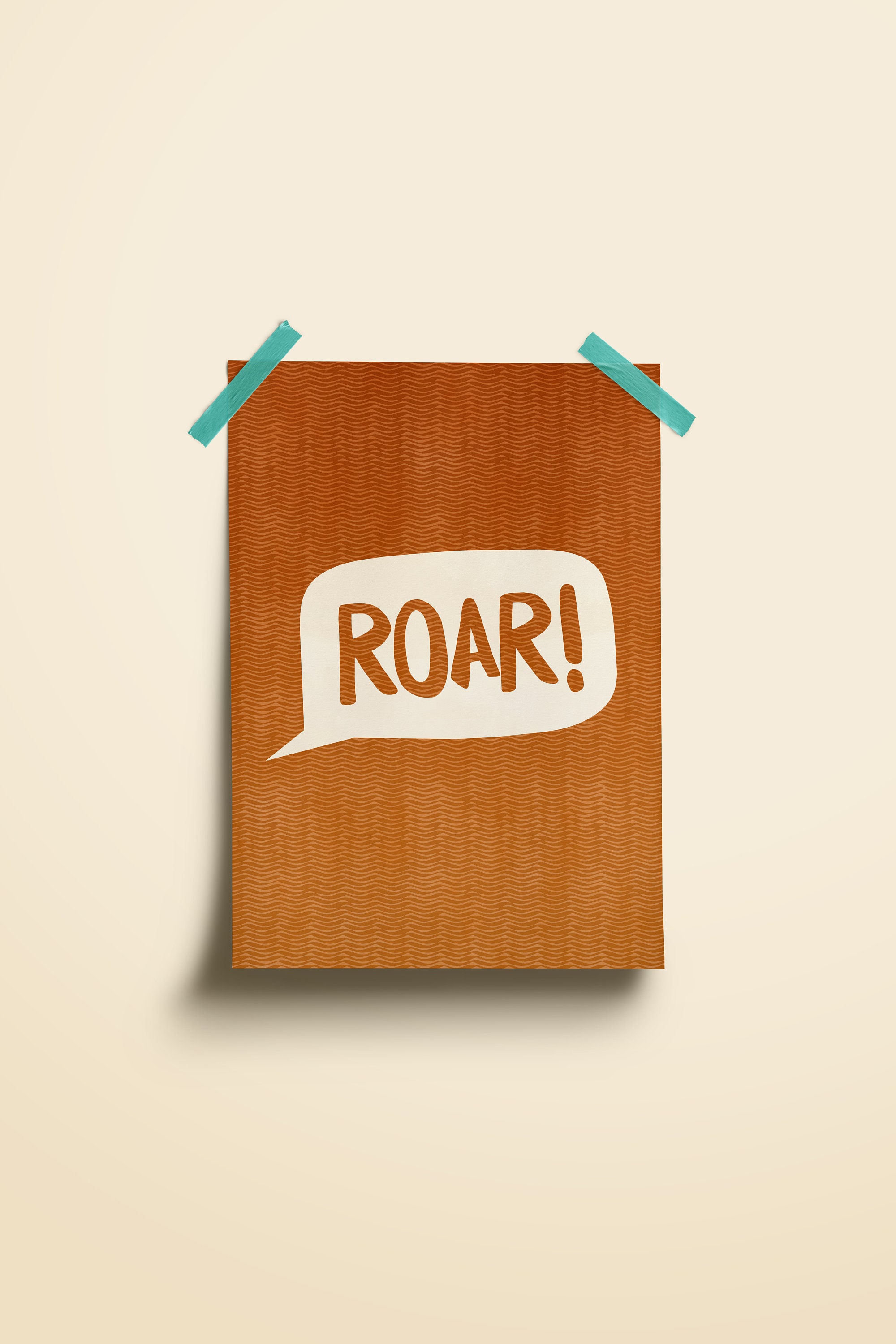 ROAR Hand-lettered Art Print DIGITAL DOWNLOAD Gender - Etsy