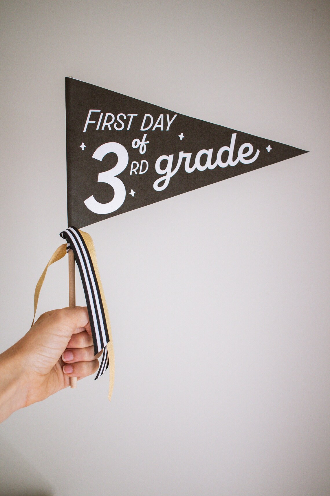 3rd Grade—first and Last Day of School Printable Flag (DIGITAL DOWNLOAD ...