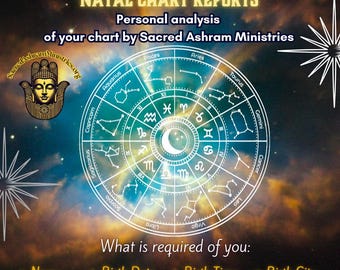 Cosmic Compass: Same-day Personalized Natal Chart Report - Etsy
