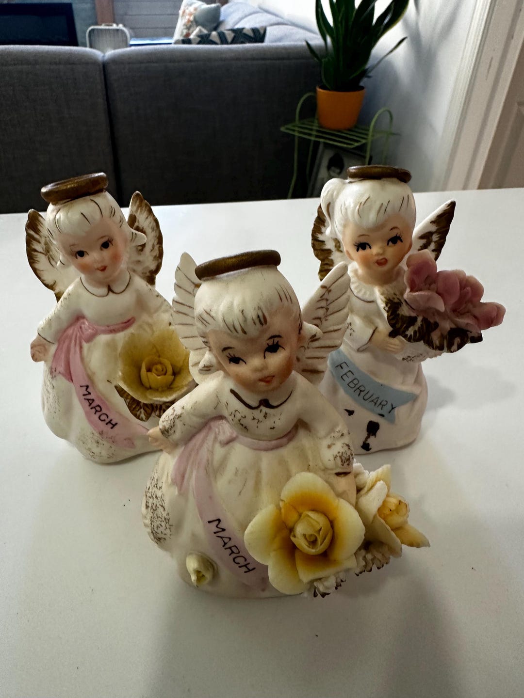 Vintage Lefton Month Angels Choice of 3 - Etsy