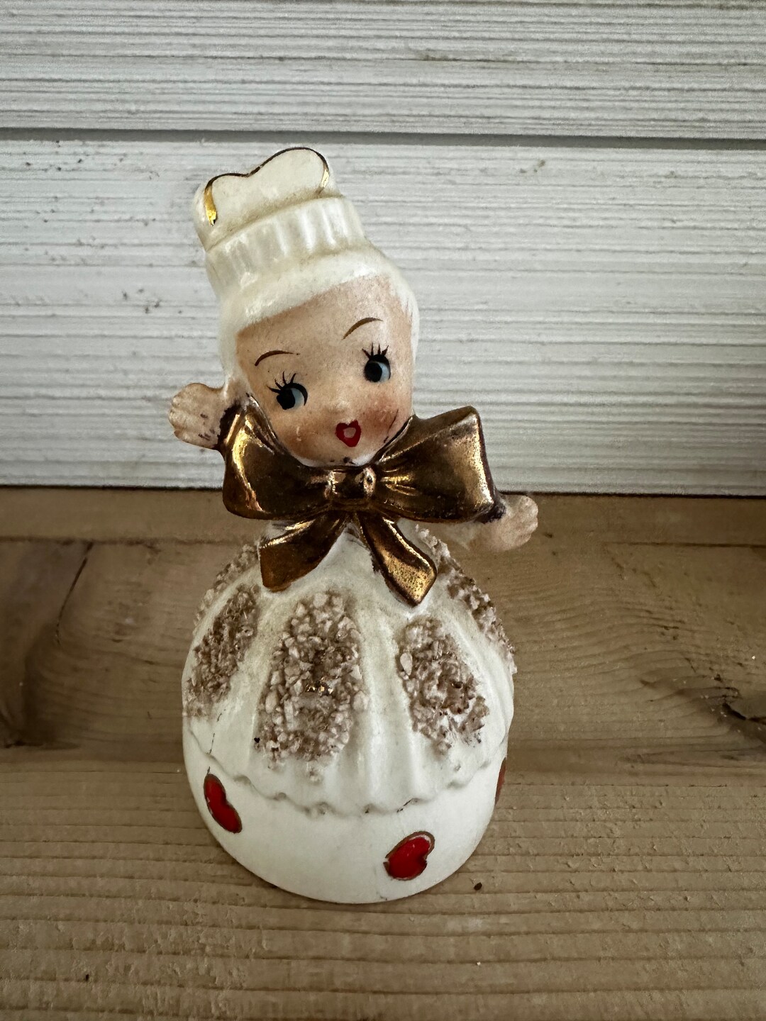 Lefton Queen of Hearts Bell - Etsy