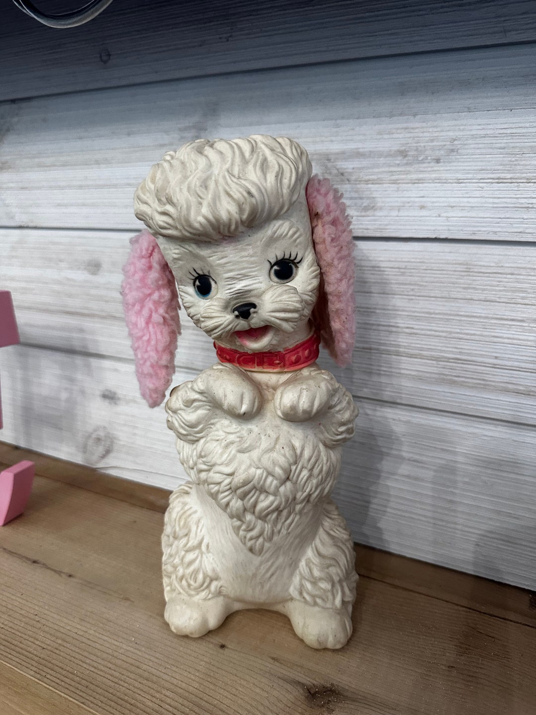 Vintage Edward Mobley Collectible Squeaky Pink Poodle - Etsy