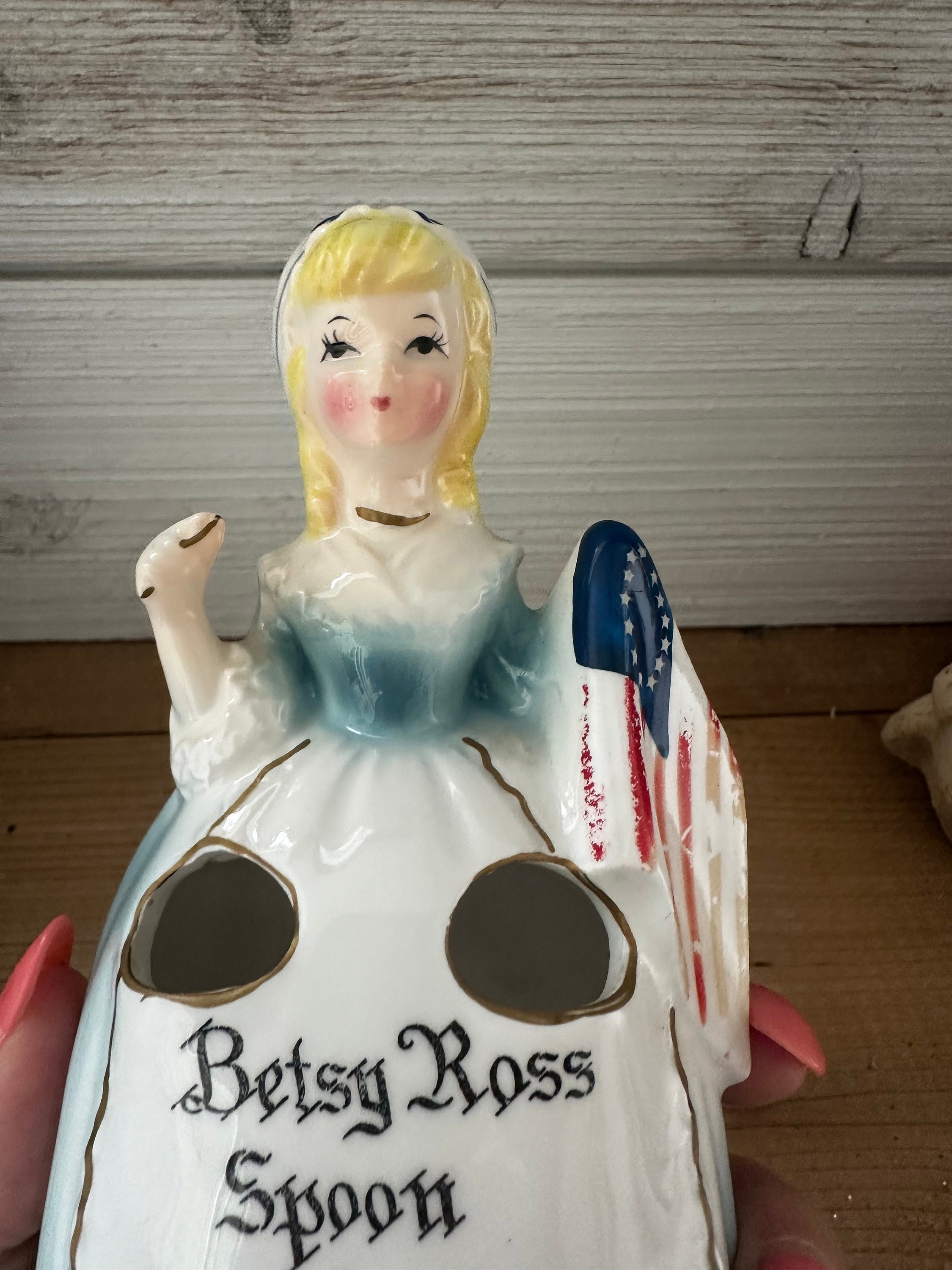 Vintage Betsy Ross Spoon Holder - Etsy