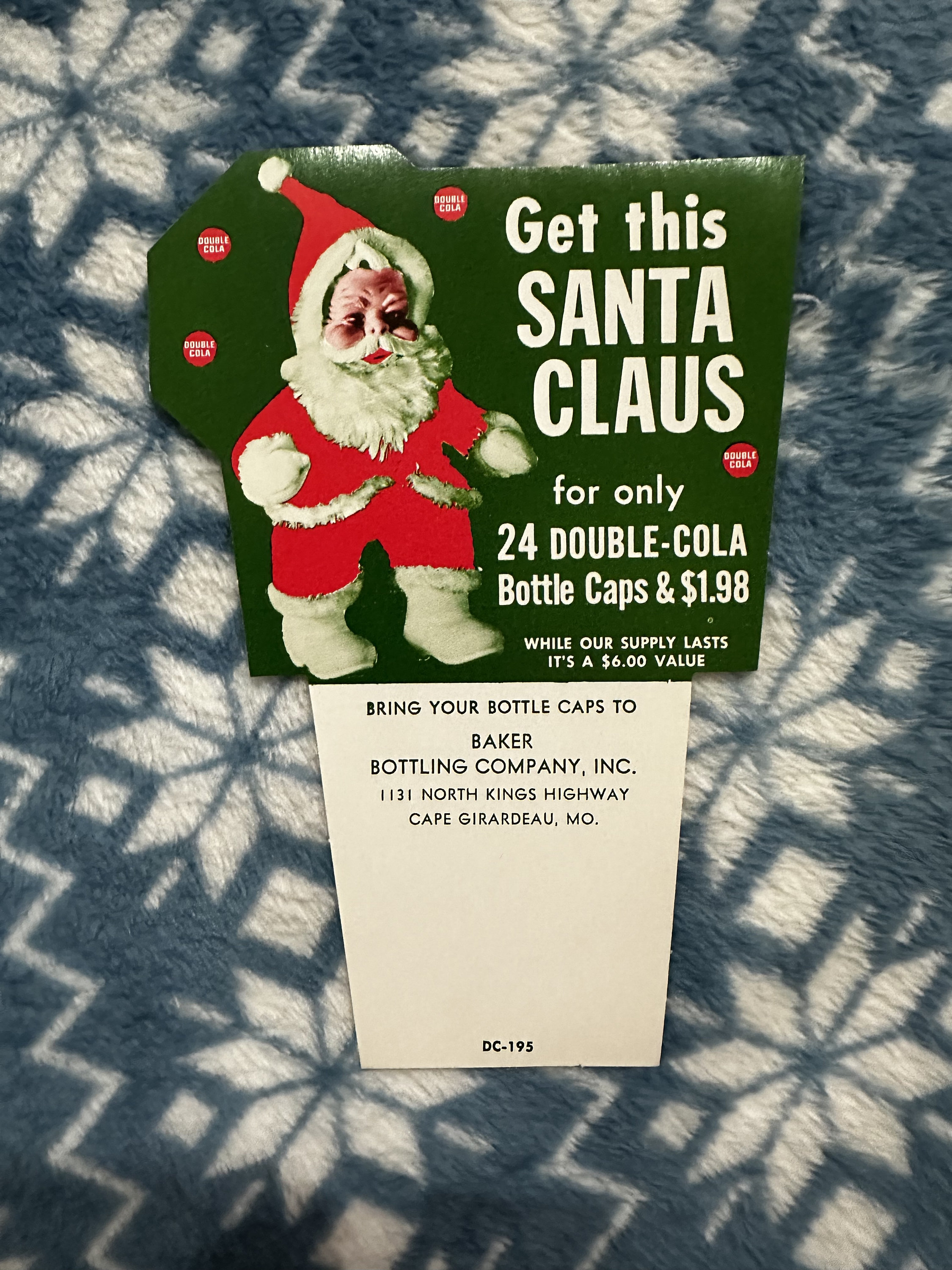 Double Cola Santa Advertising - Etsy