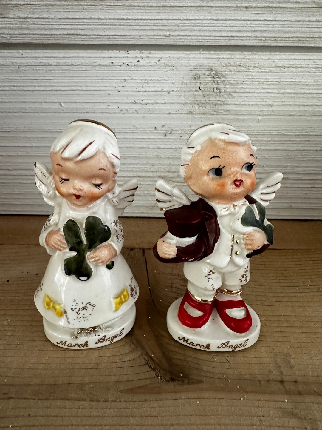 HTF Artmark March Angel Shakers - Etsy