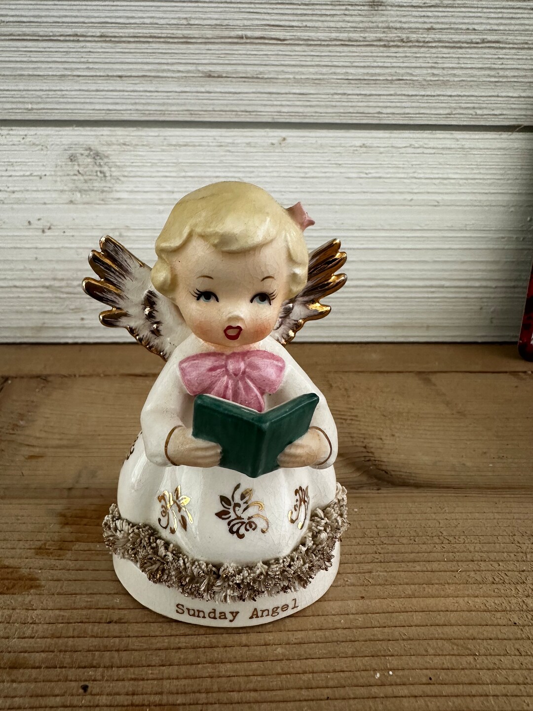 Vintage Sunday Angel Figurine - Etsy