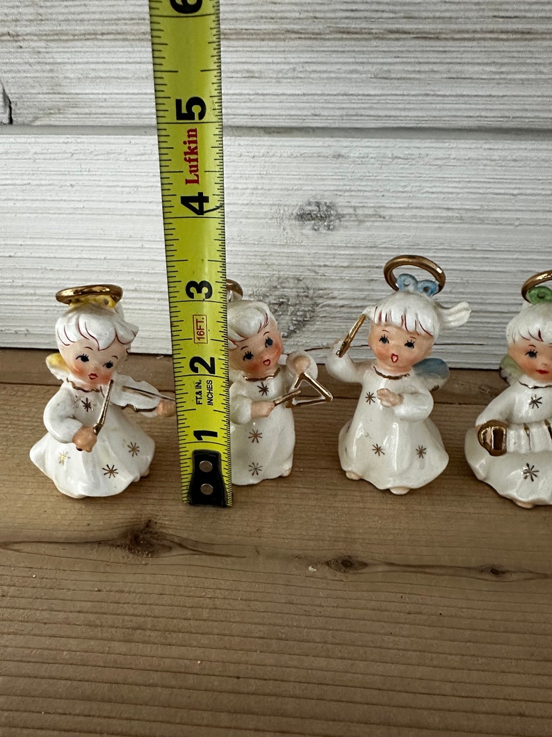 Vintage RARE Lefton Musical Angel Candle Huggers - Etsy