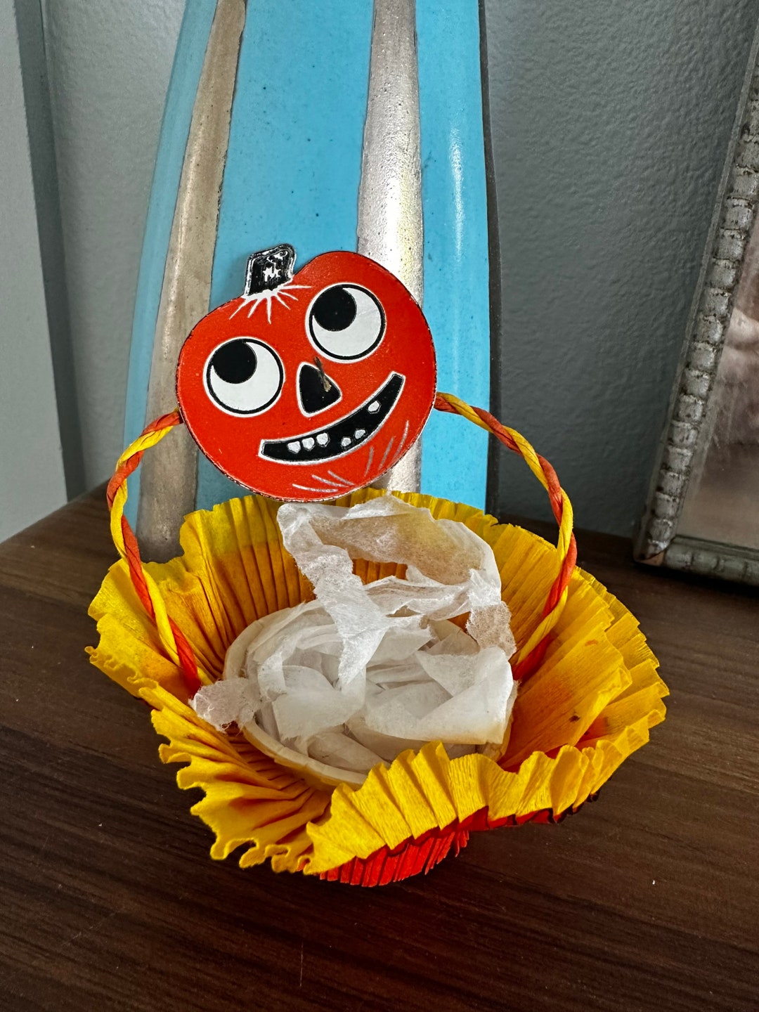 Vintage Halloween JOL Nut Cup - Etsy
