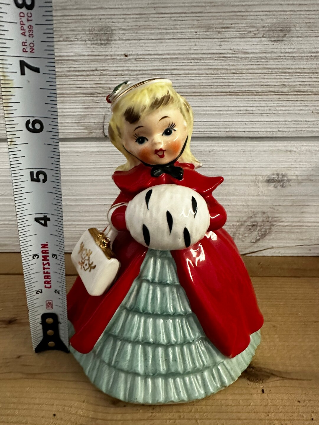 Vintage 7 Napco Christmas Shopper Girl Planter - Etsy