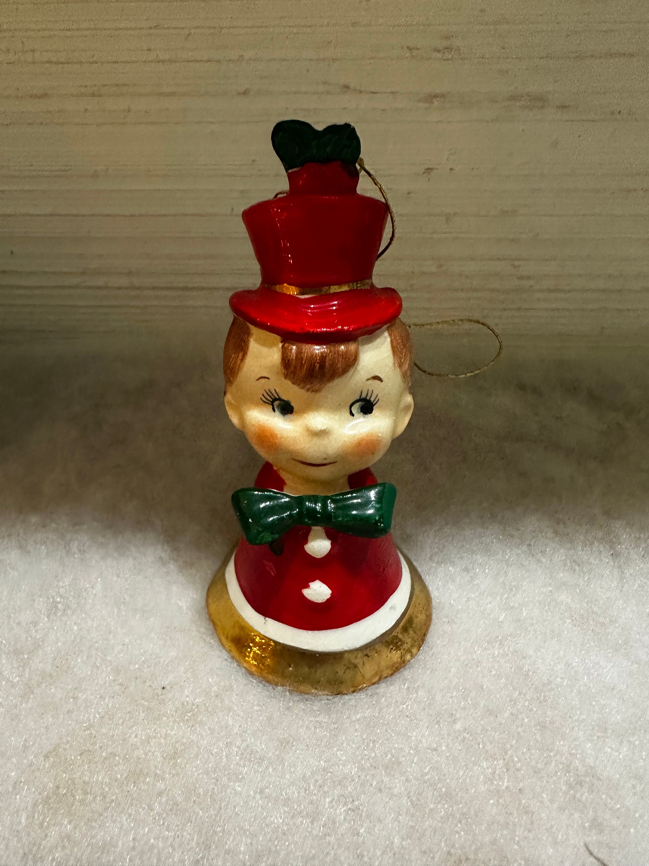 Lefton Christmas Boy Bell - Etsy