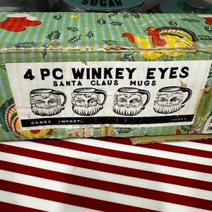 HTF Chase Imports Winkey Eye Santa Mugs - Etsy