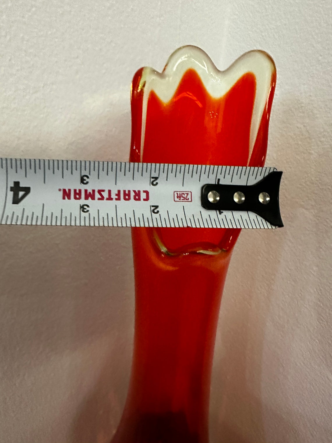 Vintage LE Smith Orange 17 Footed Vase - Etsy