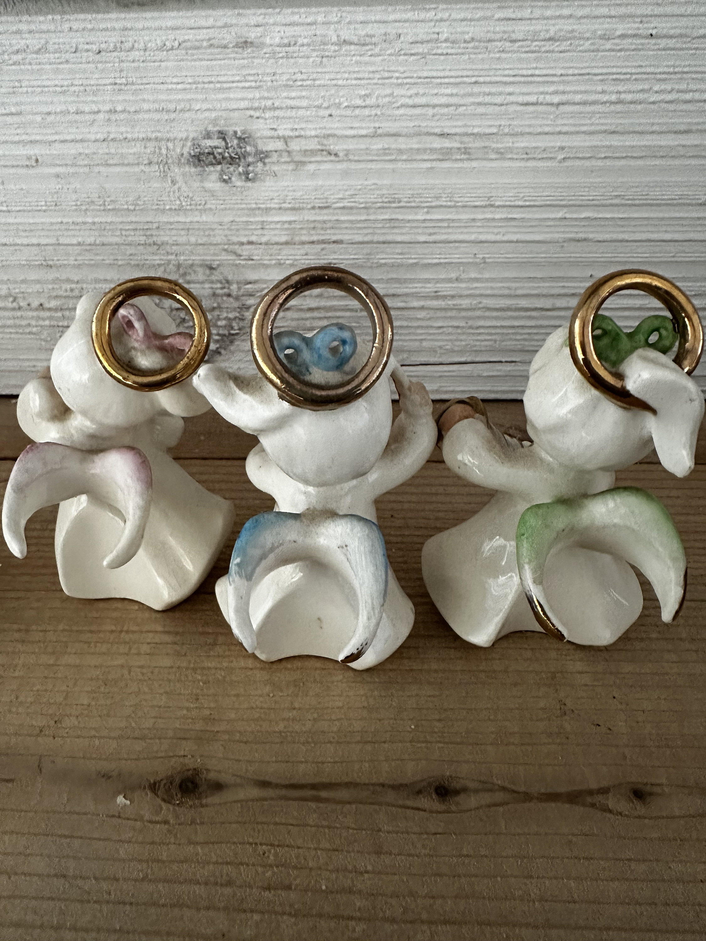 Vintage RARE Lefton Musical Angel Candle Huggers - Etsy