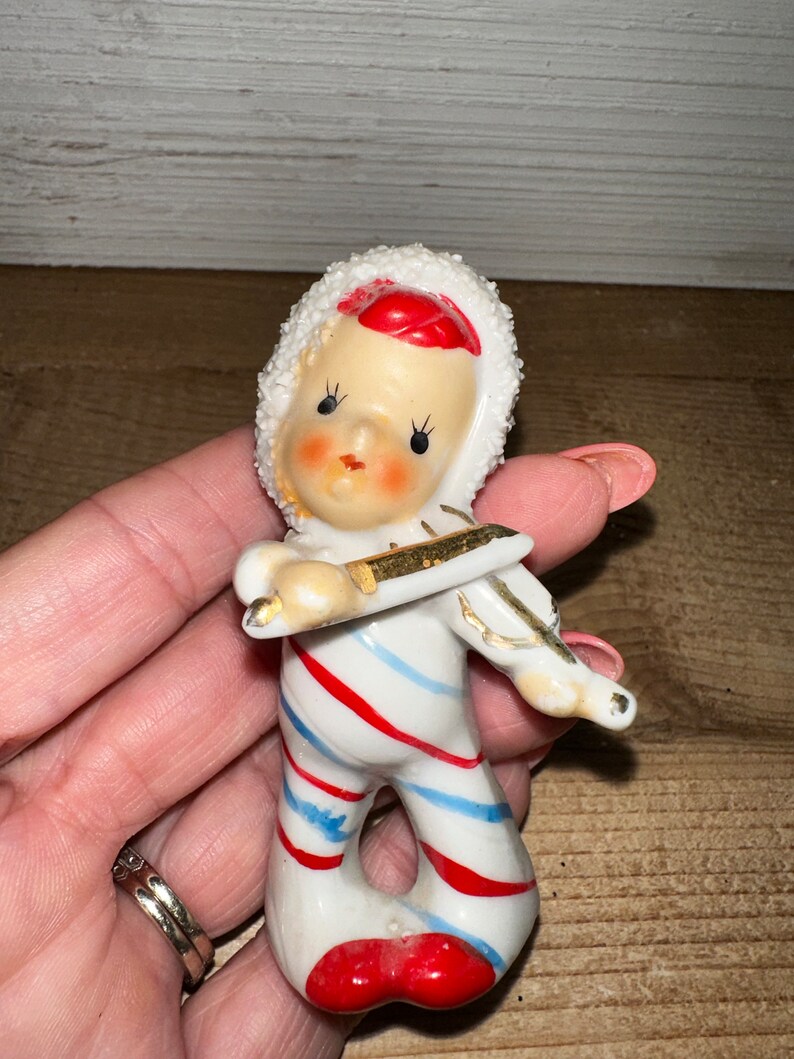 Vintage Candy Cane Figurines - Etsy