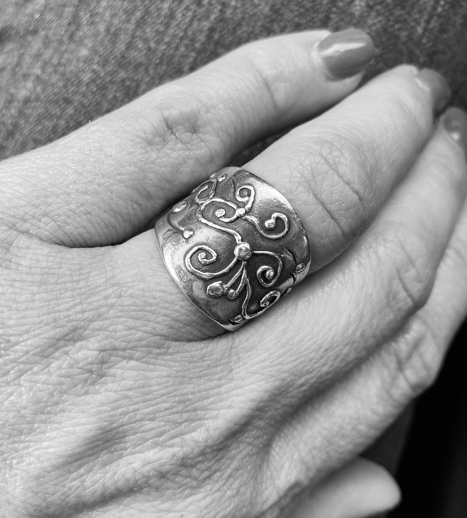 Artisan Handcrafted PMC Sterling Silver Ring - Etsy