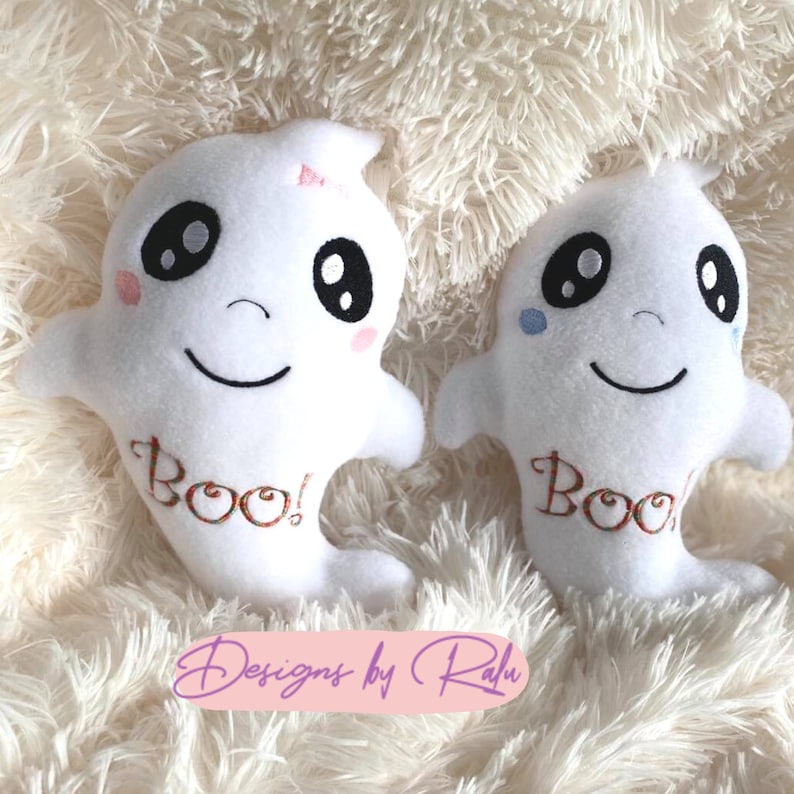 In the Hoop ITH Ghost Machine Embroidery Design, Halloween Stuffie, One ...