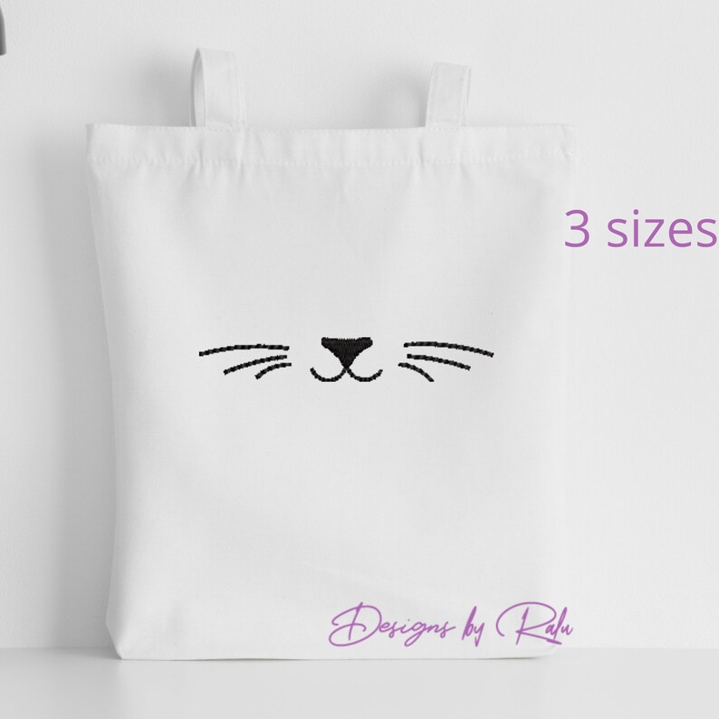 Cat Face Machine Embroidery Design, Kitty Embroidery Face, Animal ...