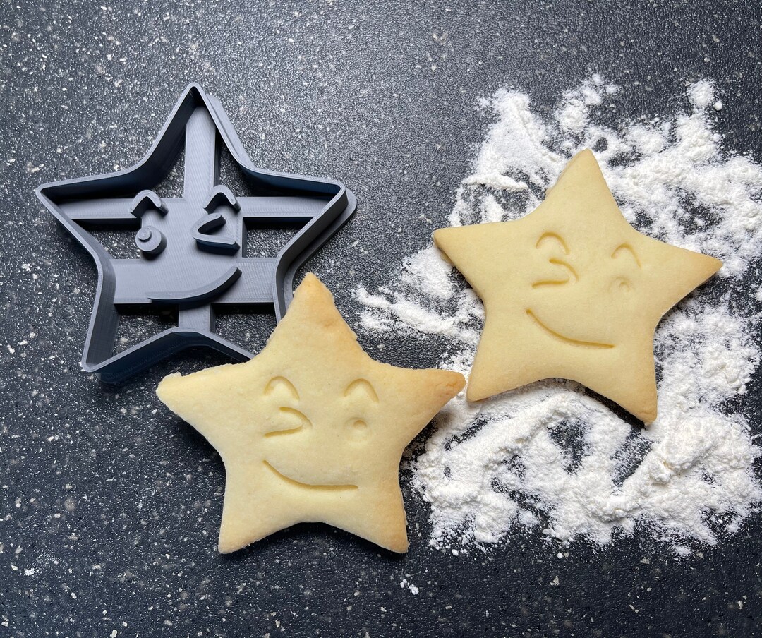 Winking Star Cookie Cutter / Cookie Stamp - Etsy