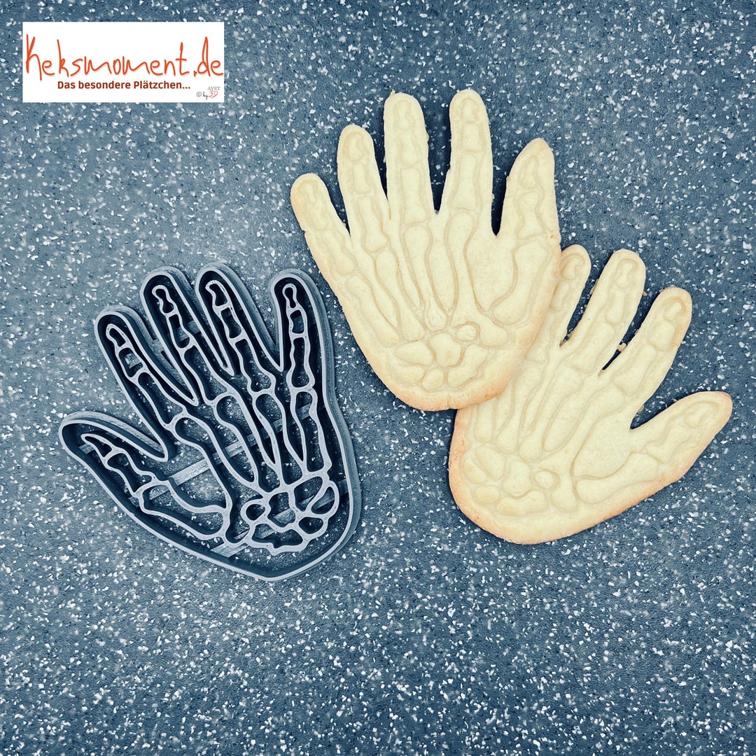 Skeleton Hand Cookie Cutter / Cookie Stamp - Etsy