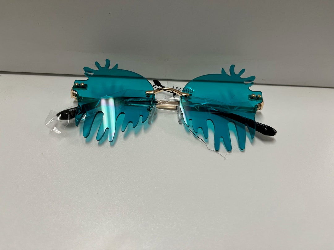 Big Splash Dripping Sunglasses, Drip Sunglasses, Rimless Sunglasses ...