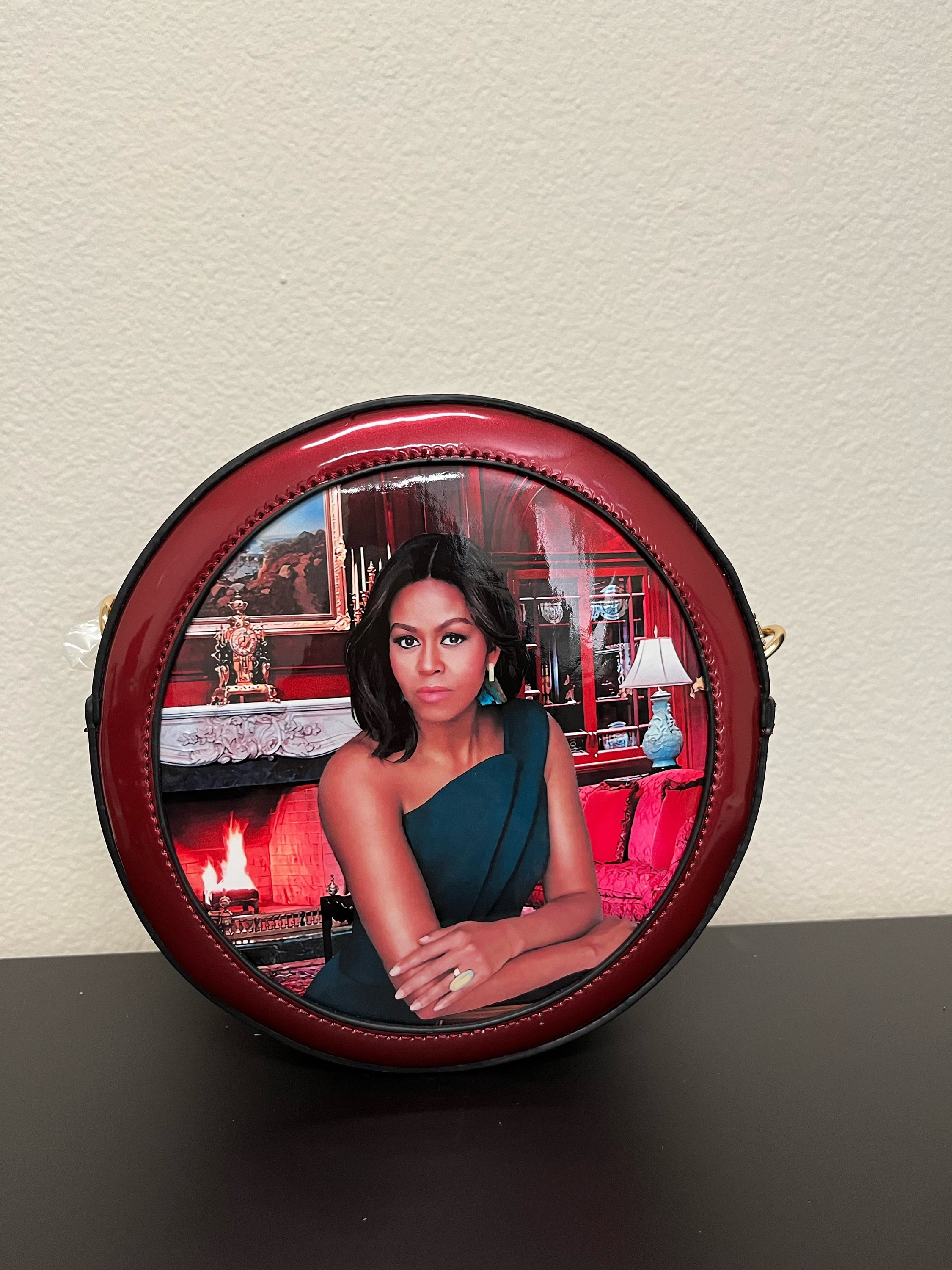 Michelle Obama 3 in 1 Magazine Print Twin Tote Wallet Set - Etsy