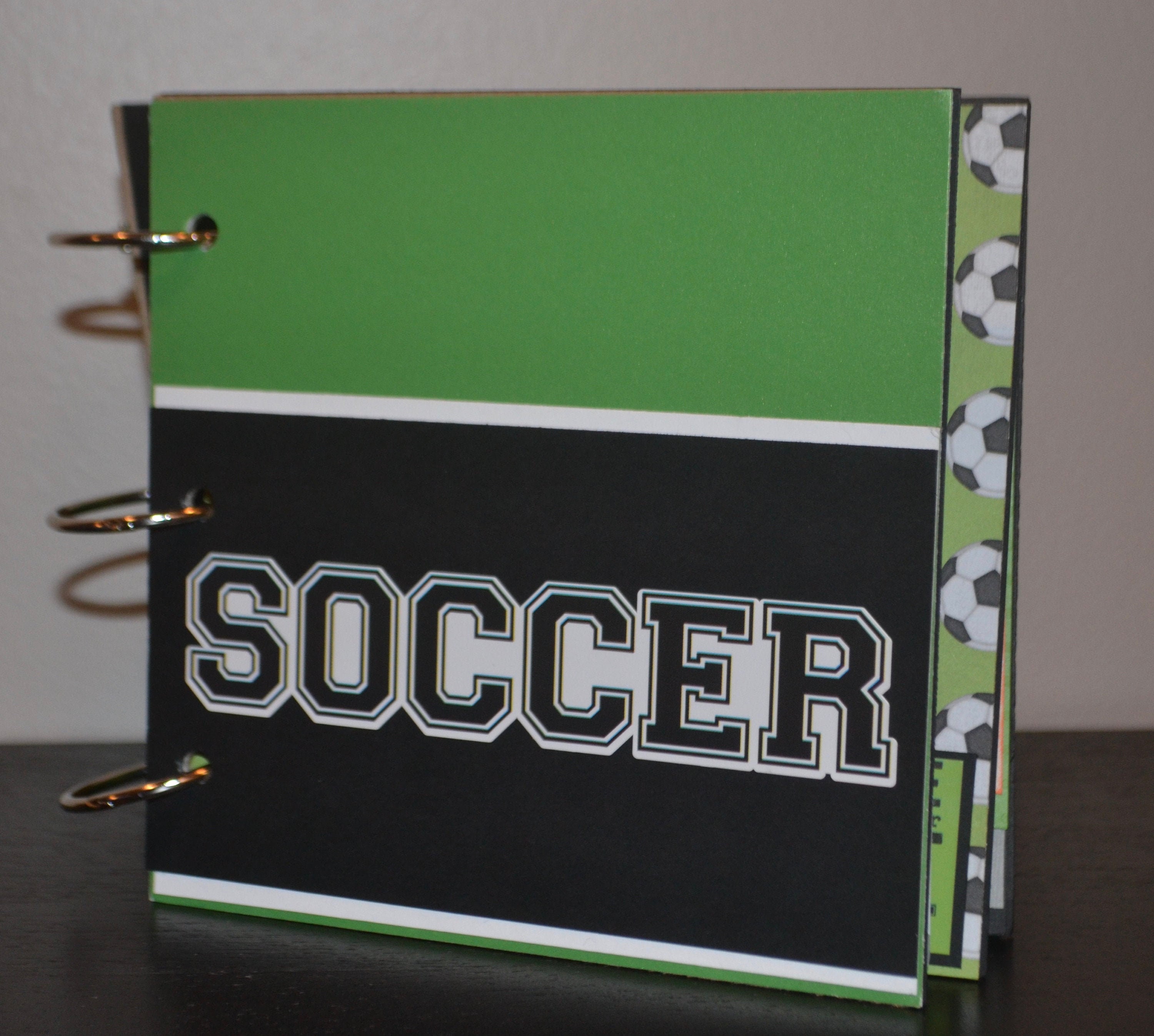 Soccer Scrapbook, Soccer Team Book, Soccer Keepsake Book, Soccer Mini ...