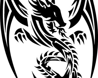 Dragon Vinyl Decal | Etsy