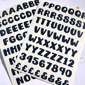 A-Z Alphabet Stickers, Alphabet Letters, Vinyl Decal Labels - Full ...