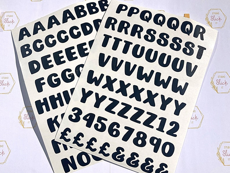 A-Z Alphabet Stickers, Alphabet Letters, Vinyl Decal Labels Full ...