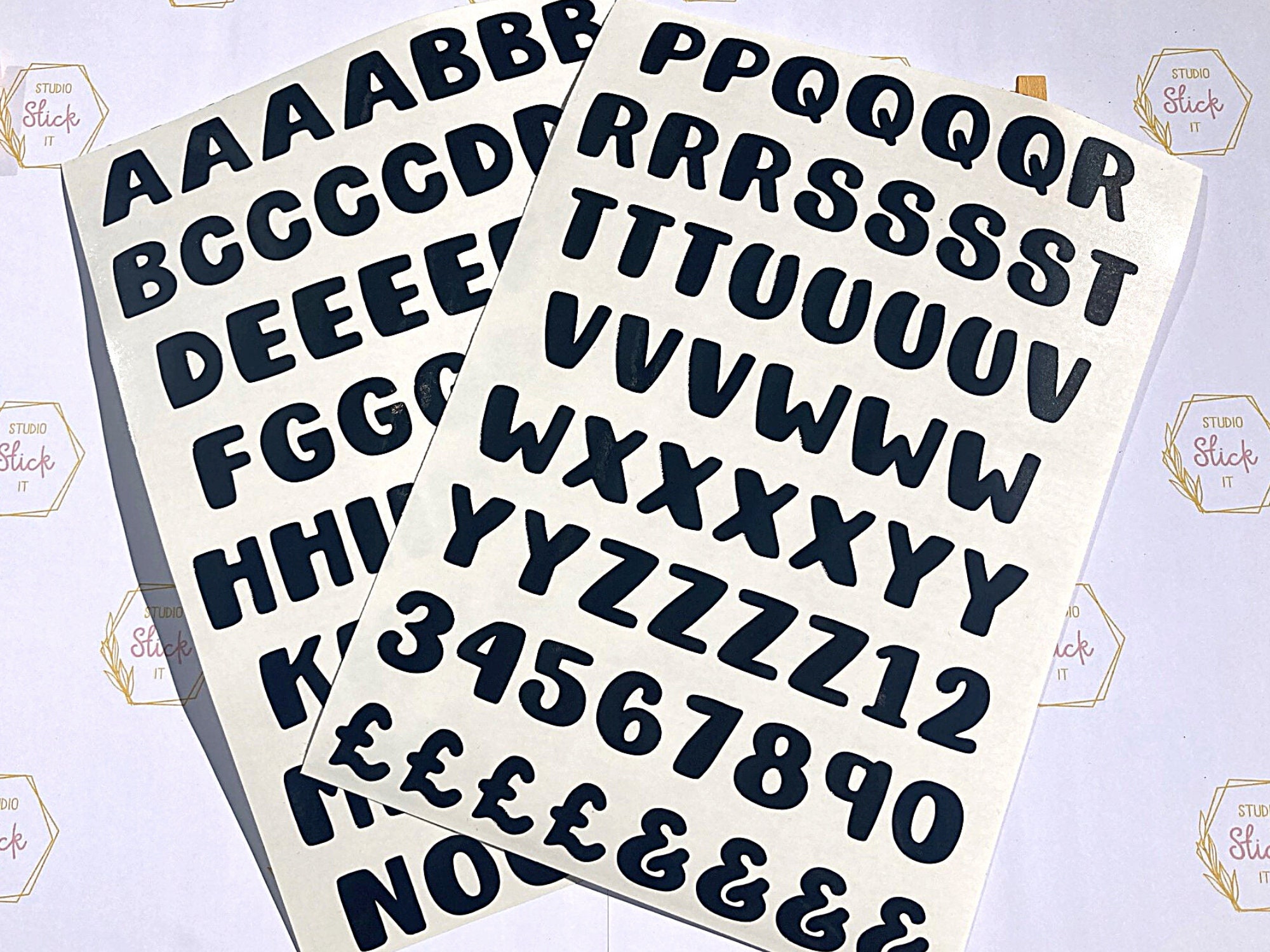 A-Z Alphabet Stickers, Alphabet Letters, Vinyl Decal Labels Full ...