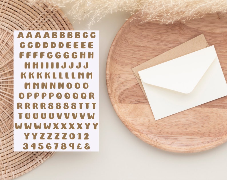 1cm Alphabet Stickers, Alphabet Letters, Vinyl Decal Labels - Small ...