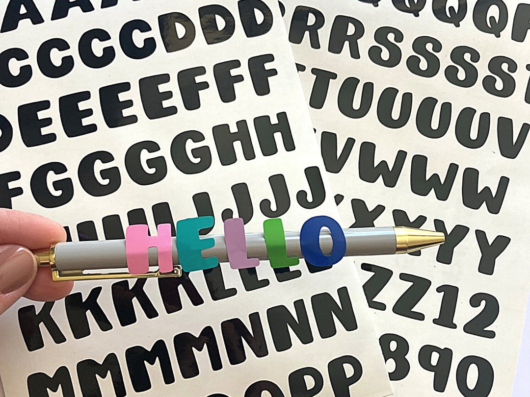 A-Z Alphabet Stickers, Alphabet Letters, Vinyl Decal Labels - Full ...