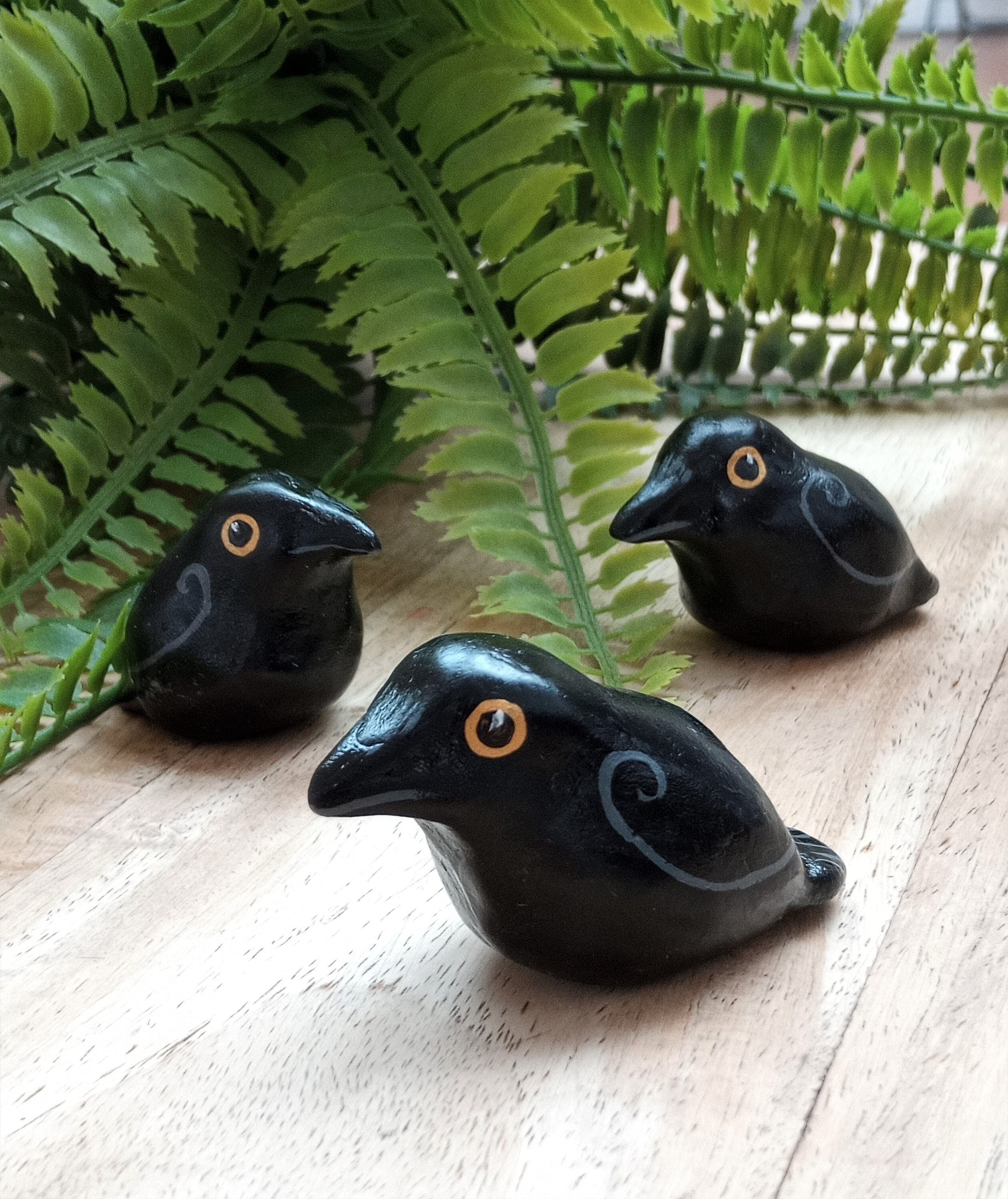 Pocket Familiar Cute Corvid Mini Crow Raven Pictish Clay - Etsy