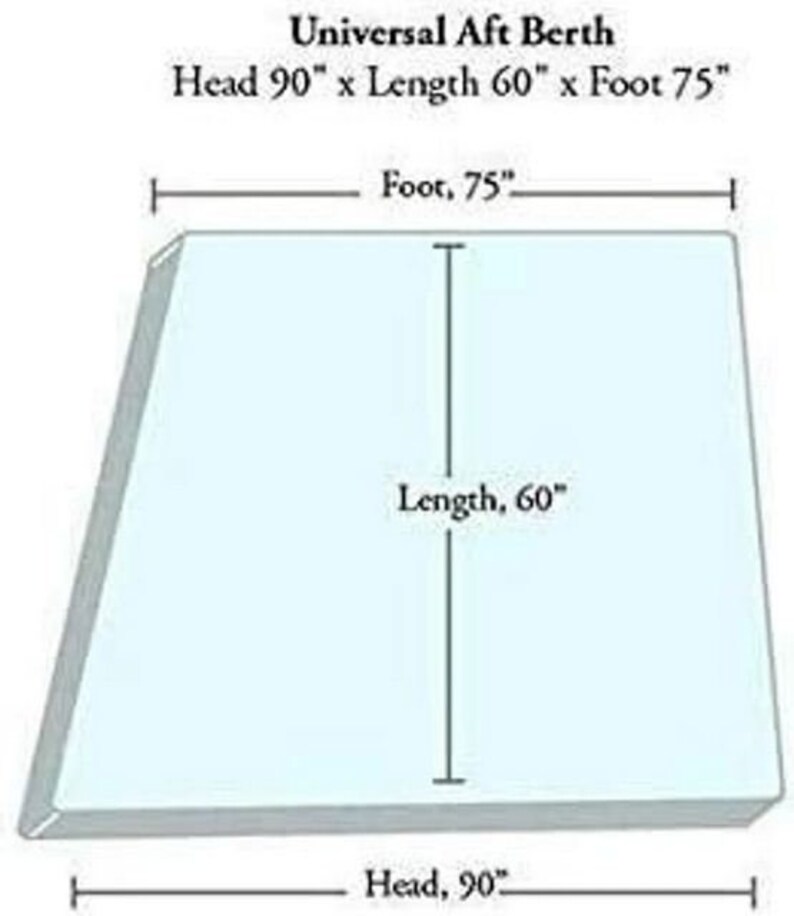 Boating Sheet Set 100% Cotton 400TC Universal AFT Berth/v Berth/xl-v ...