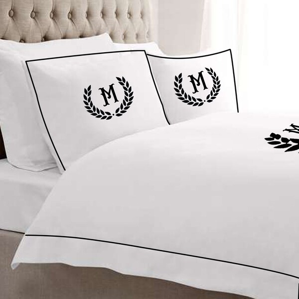 Monogram Bedding - Etsy