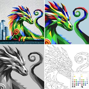 SWEET TOOTH DRAGON Quilt Pattern, Dragon Fabric Collage, Applique - Etsy