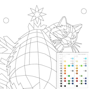 Gonna CATCH THE STAR! Cat Quilt Pattern, Fabric Collage, Applique - Etsy