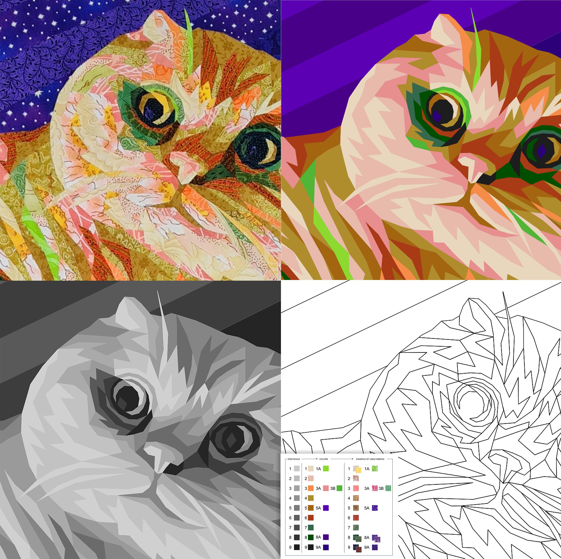 GINGER CAT Quilt Pattern - Etsy