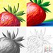STRAWBERRY Quilt Pattern, Still Life Fabric Collage, Applique - Etsy