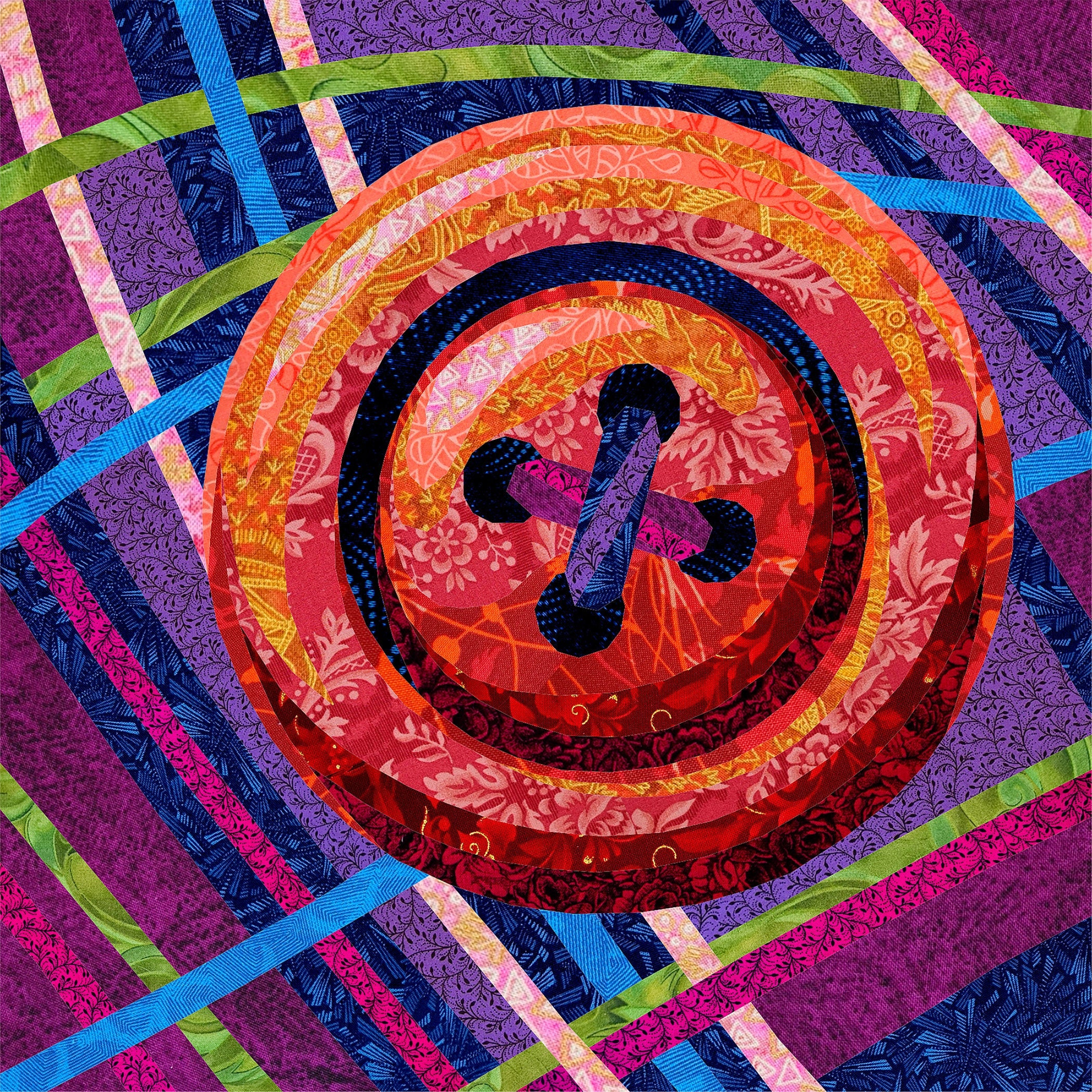 THE BUTTON Quilt Pattern, Fabric Collage, Applique - Etsy