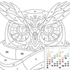 OWL in a PATCHWORK SCARF Quilt Pattern, Fabric Collage, Applique - Etsy