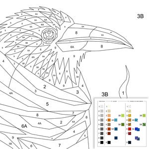 RAVEN in a PATCHWORK SCARF Quilt Pattern, Fabric Collage, Applique - Etsy Canada