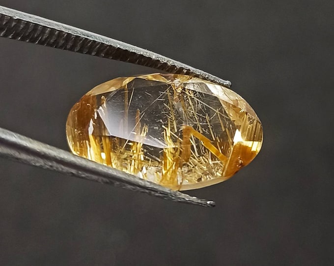 100 % AAA Natural Golden Rutile Quartz Rose Cut Loose Gemstone Golden ...